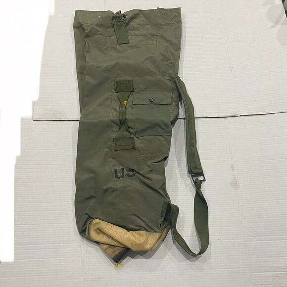 Military | Other | Us Military Issue Army Od Green Nylon Duffel Bag ...
